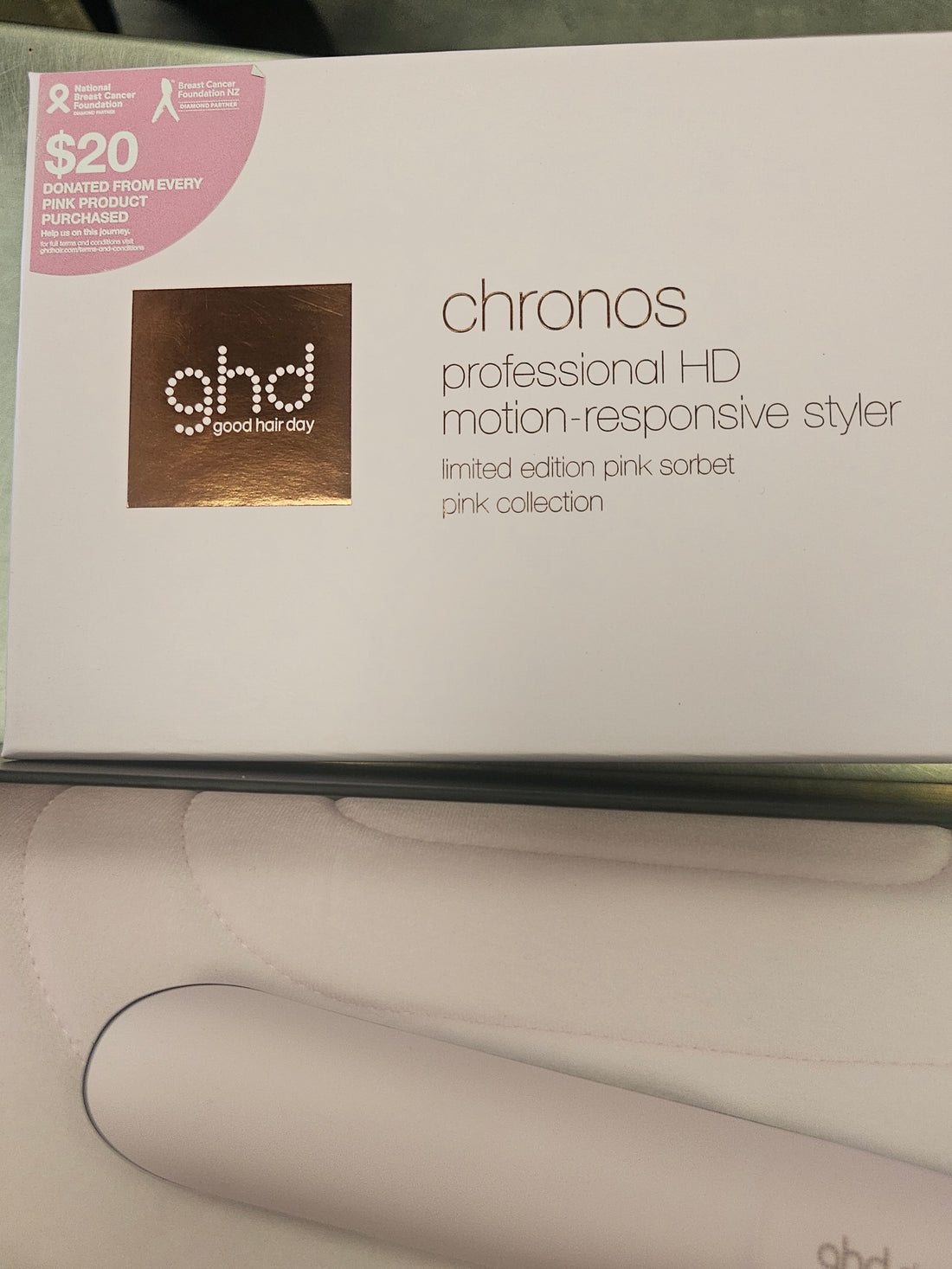 GHD Chronos Pink Sorbet limited edition styler